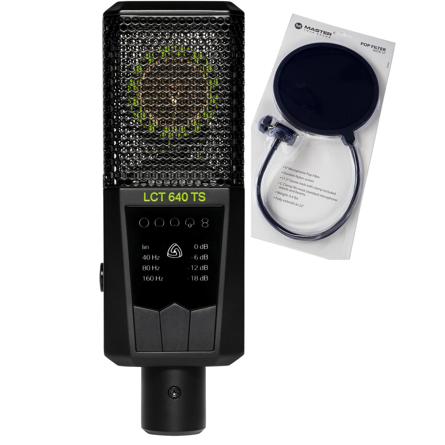 Lewitt LCT 640 TS Multi-Pattern Condenser Microphone w/ Pop Filter | eBay