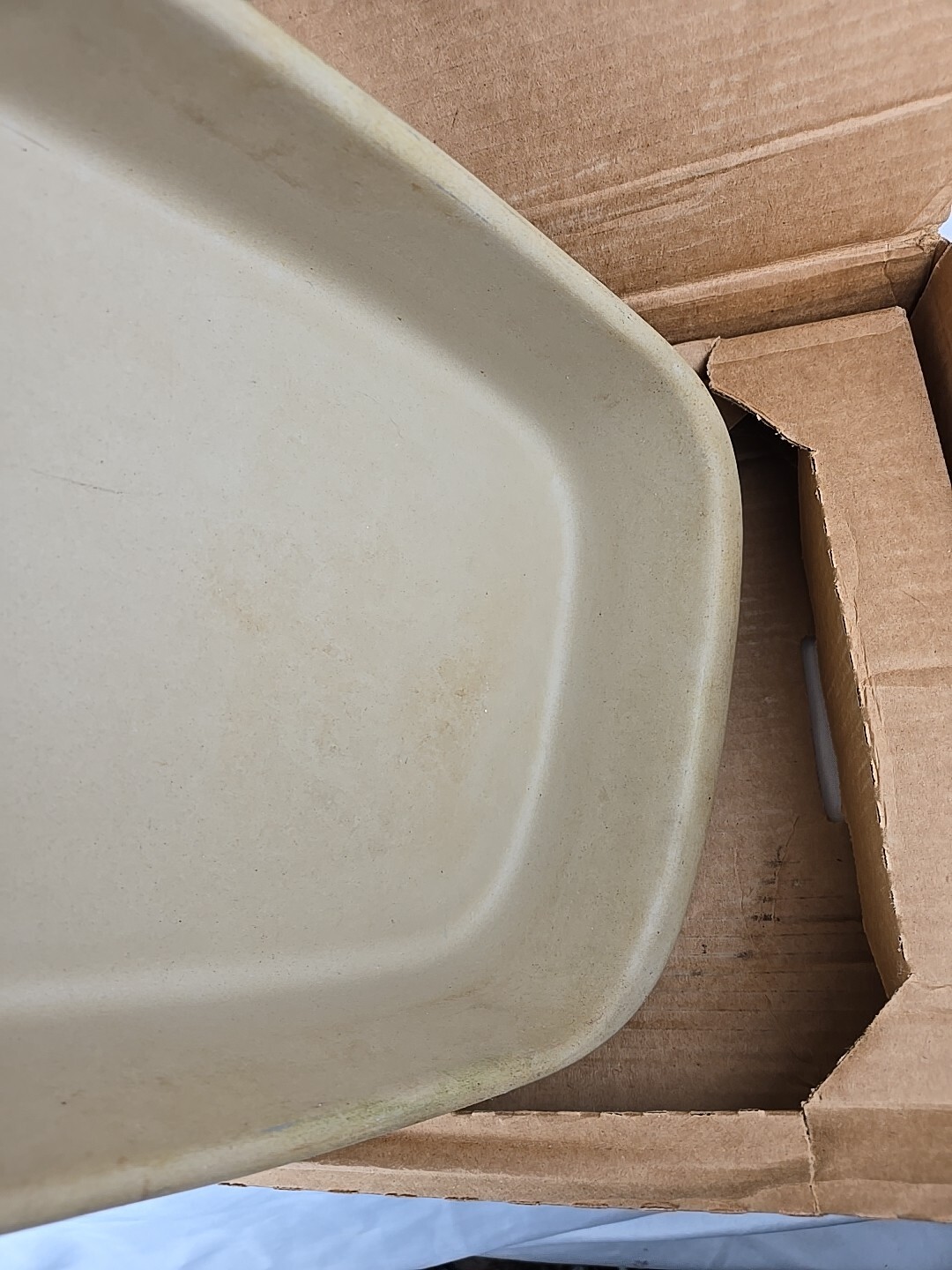 Pampered Chef 9x13 Baker Stone 1430 Rectangle Casserole Natural ...