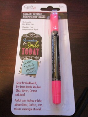 (1) New Craft Decor Chalk Writer Pens - Pick Your Color! Wet Erasable ...
