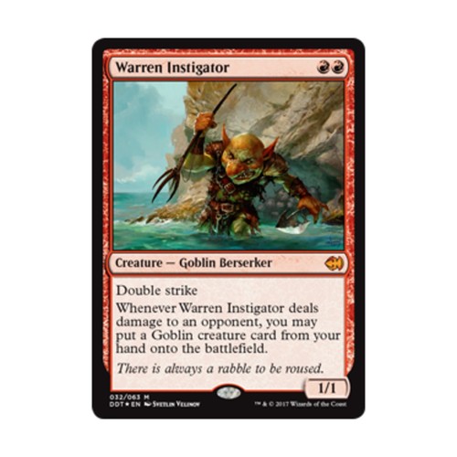 WOTC MTG Merfolk v Goblins Warren Instigator (MR) (Foil) EX | eBay