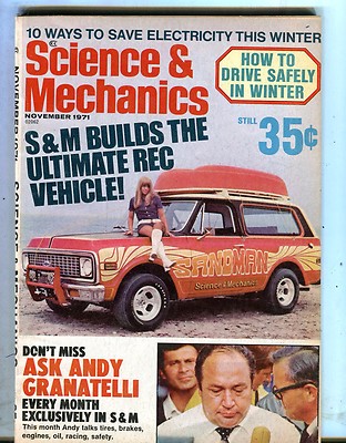 Science And Mechanics Magazine November 1971 Ultimate Rec Vehicle ...