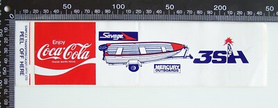 VINTAGE 3SH 1332 RADIO STATION COCA-COLA MERCURY OUTBOARDS SAVAGE PROMO ...