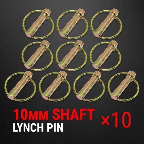 10PCS Lynch Pin Locking Hitch 10MM Tractor Tow Linch Implement Trailer ...