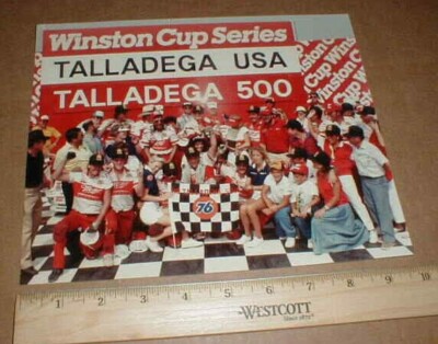 1986 Bobby Hillin Jr NAPA All Pro Talladega 500 Original NASCAR Union ...