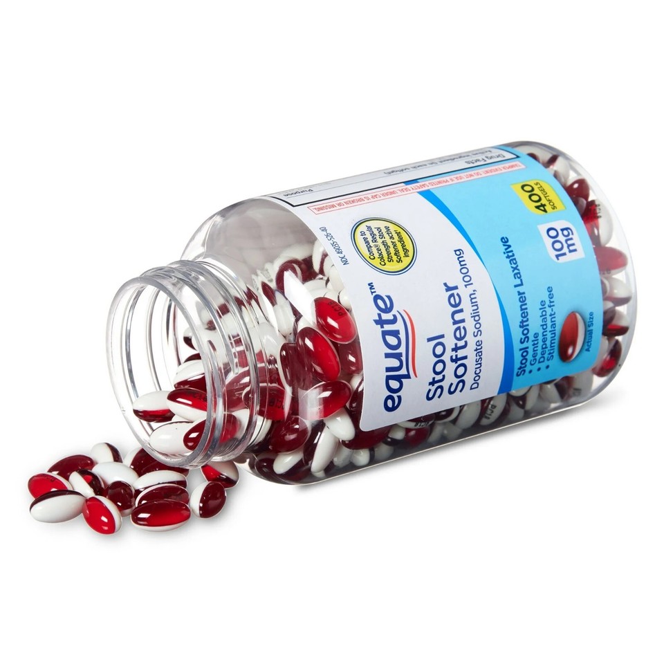 Equate Laxative Softgels to Soften Stools, 100 mg, 400 Count | eBay