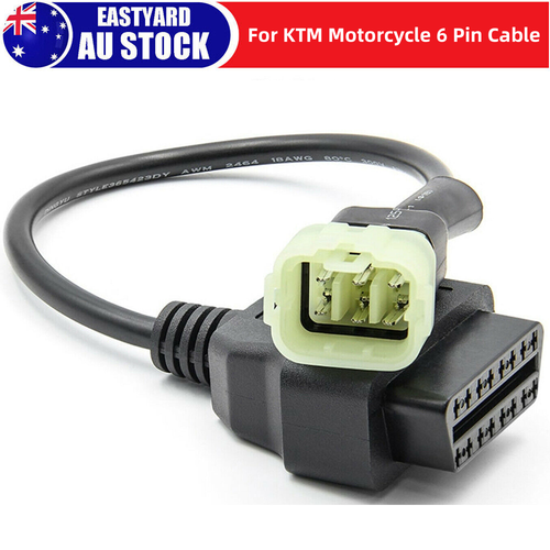 For KTM Motorcycle 6 Pin to OBD2 Diagnostic Cable Code Readers ...