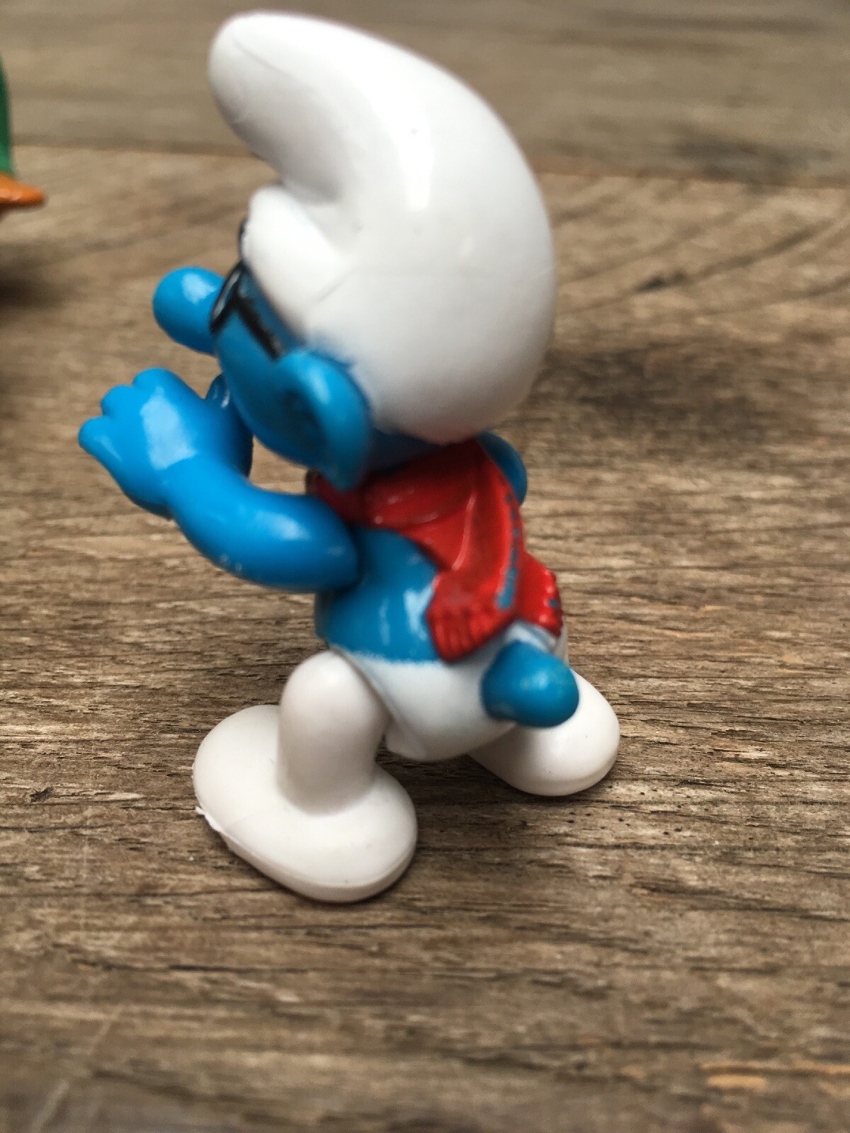 Irwin Peyo Pilot Smurf & Aeroplane/Airplane 1996 Schleich Figure Flying ...