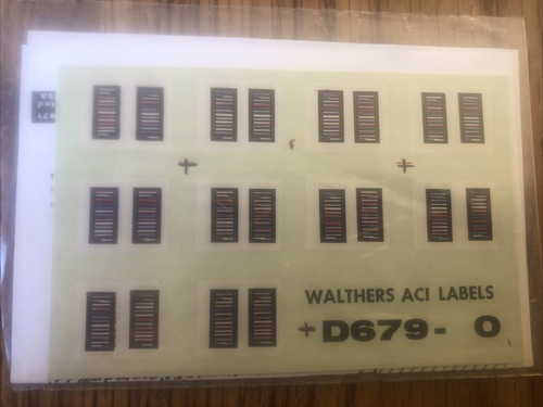 Walthers O Scale Kartrak ACI labels 1970s / 1980s | eBay