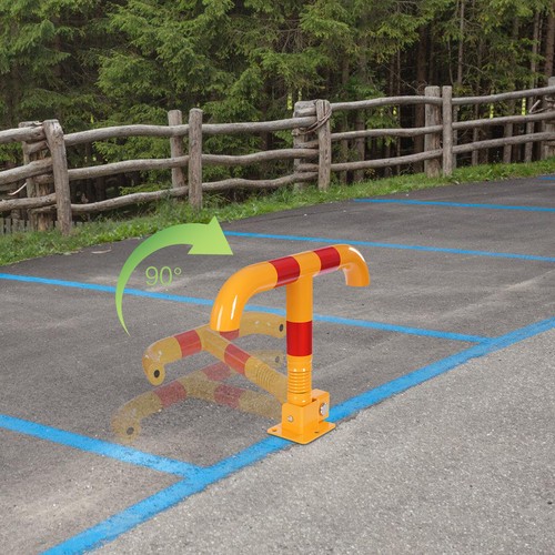 T-Fold Parking Barrier Post Parking Garage Parking Lock w/Keys ...