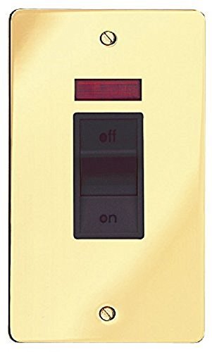 MK Edge K14336 BBR B 45A Oven Cooker Switch Neon Black Insert Brushed ...