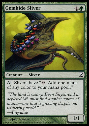 MTG - Gemhide Sliver - Time Spiral - NM, English Magic FLAT RATE SHIP ...