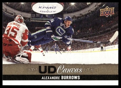 2013-14 Upper Deck UD Canvas Alexandre Burrows Vancouver Canucks #C88 ...