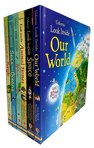 USBORNE LOOK INSIDE OUR WORLD 6 BOOKS COLLECTION PACK SET By Emily Bone ...