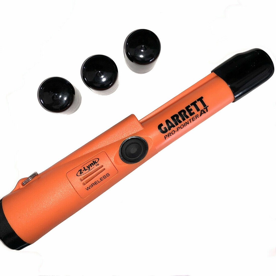 4 BLACK Pinpointer Cap Tip Protector with Lanyard - Fits Garrett ...