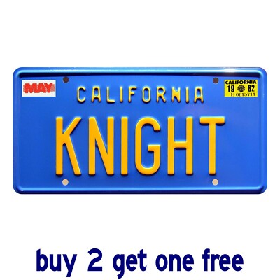 Knight Rider 5"x10" LICENSE PLATE Replica Bumper Sticker (decal not ...