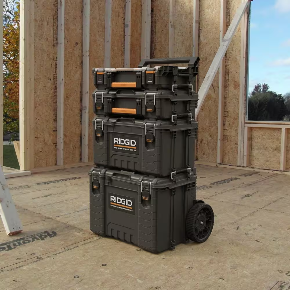 RIDGID Pro System Gear 10-Compartment Small Parts Organizer Tool ...