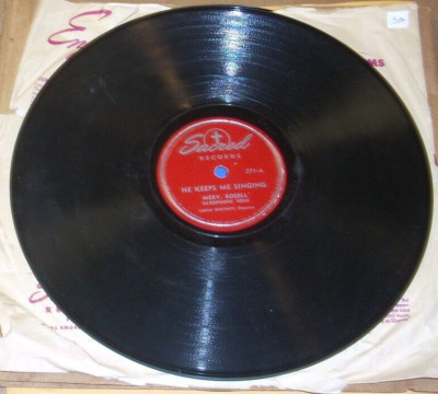 MERV ROSELL he keeps me singing / wonderful ( gospel ) 78 rpm sacred ...