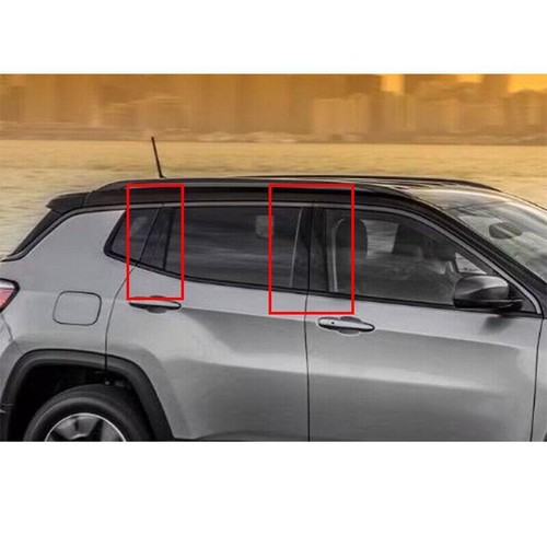 Fit For Jeep Compass 2017-2023 Gloss Black Exterior Window BC-Pillar ...
