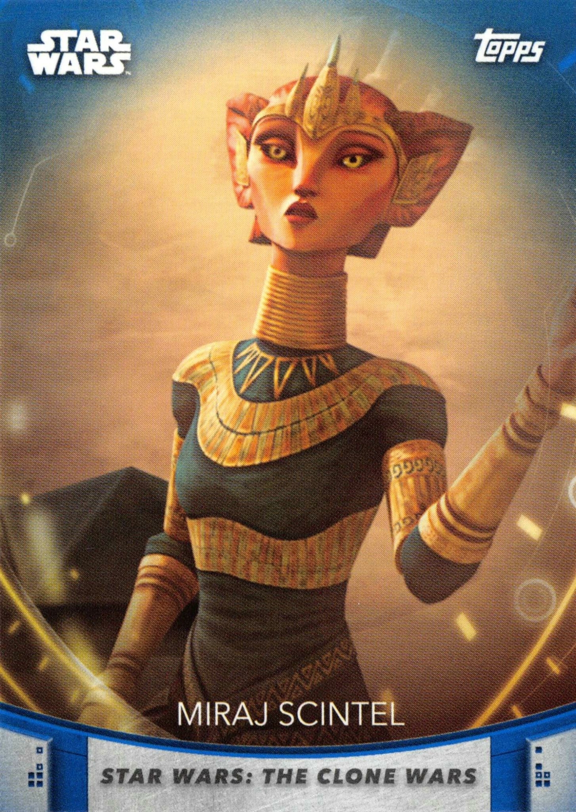 Women of Star Wars (2020) BLUE PARALLEL BASE Card #49 / MIRAJ SCINTEL ...