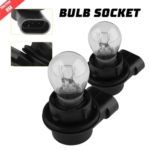 2PCS Front DRL Daytime Running Light Bulb w/ Socket For 14-21 Jeep ...