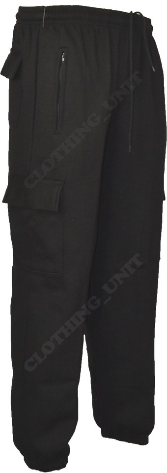 Mens Cargo Combat Jogging Bottoms Trousers Elasticated Tracksuit ...