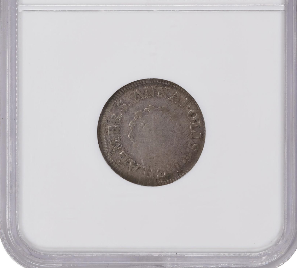 1783 Short Worm Chalmers Shilling NGC F12 (Annapolis, MD) SILVER W-1785 ...