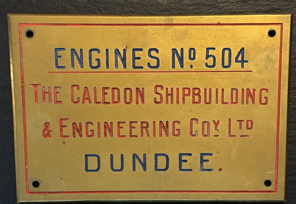 Caledon Shipbuilding & Engineering Co Ltd of Dundee Shipbuilders Plate ...