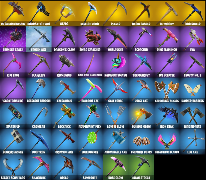 Fortnite OG Purple Skull Trooper,Black Knight,Renegade Raider,Reaper ...