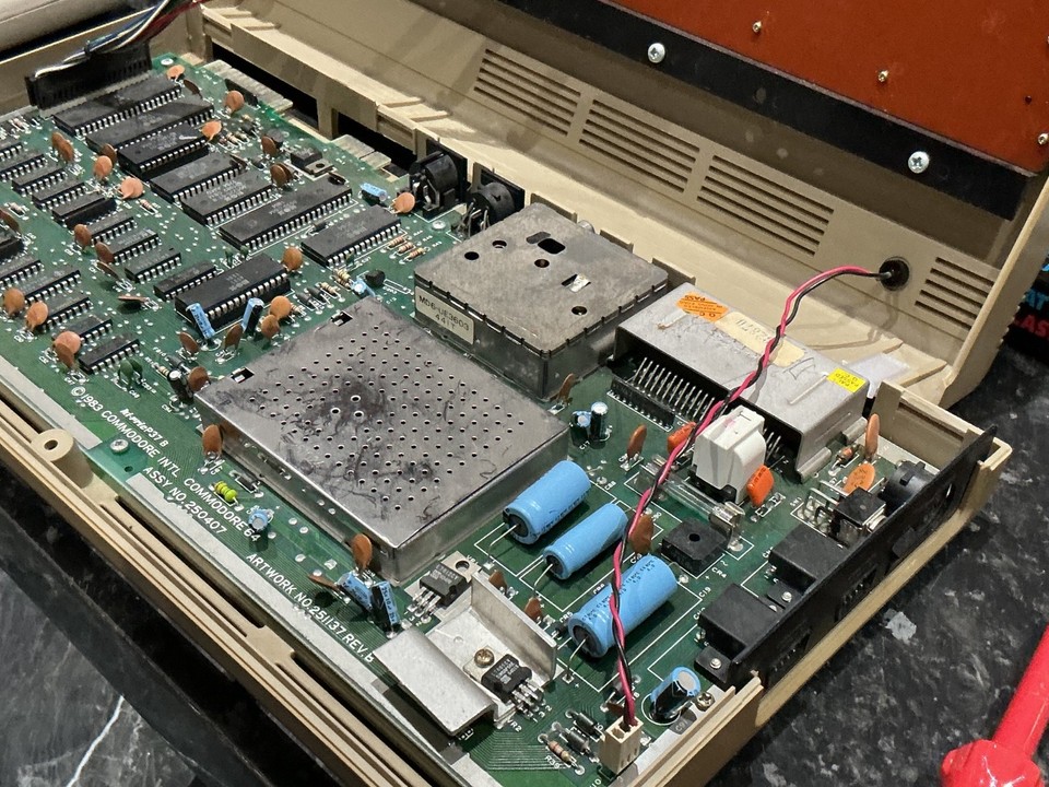 COMMODORE 64 C64 BREADBIN COMPUTER inc GAMES , JOYSTICK , TAPE DECK ...