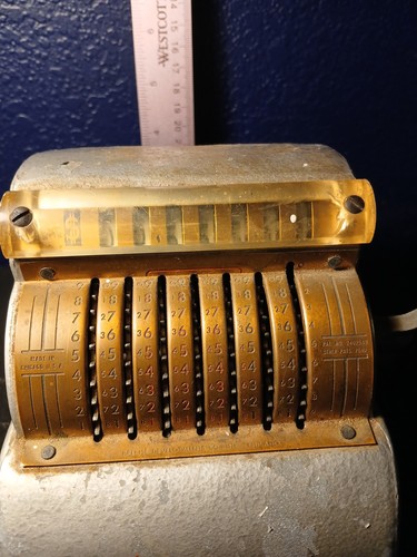 1940-50 Precise metal "adder" machine, w stylus 7 column 0-9, Chicago ...