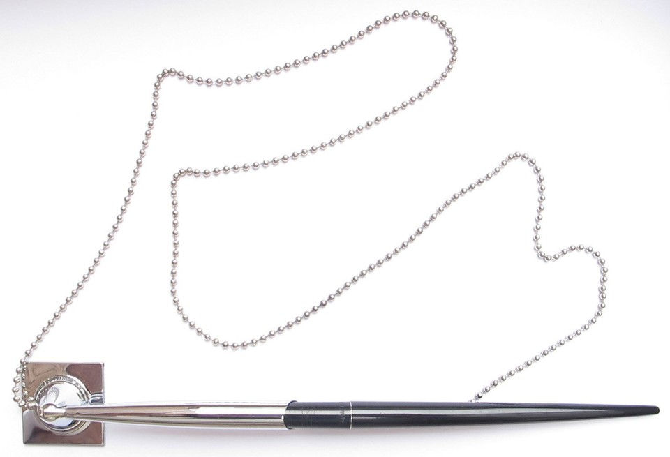 Sheaffer Deskette Putable Ballpoint Pen With 30" Chain Made In USA New ...