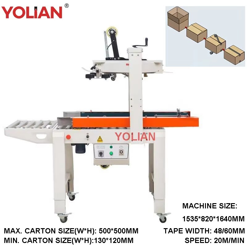 Automatic Carton Case Tape Winding Sealer Side Belts Box Sealing ...