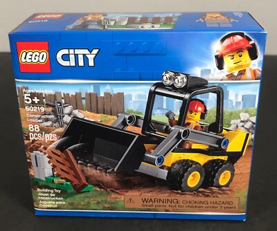 LEGO City CONSTRUCTION LOADER 60219 Front Jackhammer Road Worker SEALED ...
