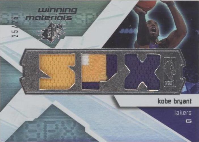 2008-09 SPx - Winning Materials Kobe Bryant #SPX-KB Spx Die-Cut Triple ...