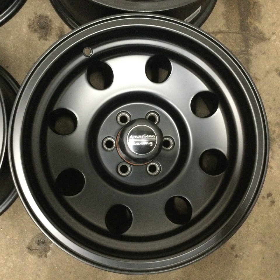 Set 4 American Racing AR172 Baja 16x10 5x5.5 Satin Black Wheels 16 ...