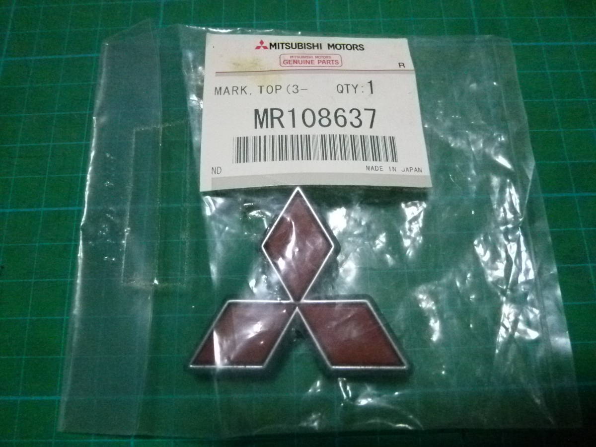 MITSUBISHI Genuine OEM 3000GT VR-4 3000 GTR 91-99 Red Front Emblem ...