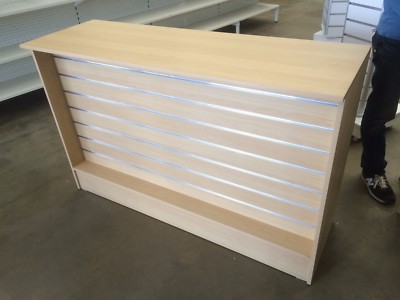 Maple slatwall retail shop counter, brand new 1200 x 510 x 970 ...