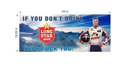 If you don't like lone star beer Ricky Bobby Banner shop mancave gift ...