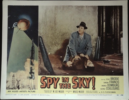 Spy in the Sky Complete Lobby Card Set 1958 Steve Brodie, Sandra ...