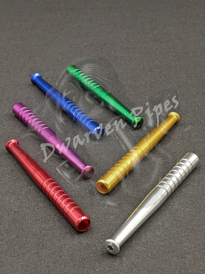 2 Pack: 3" One Hitter Tobacco Smoking Pipe Metal Baseball Bat | eBay