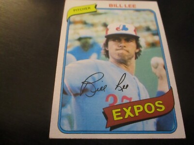 BILL LEE (montreal expos - pitcher) 1980 topps CARD #97 nr/MINT ...