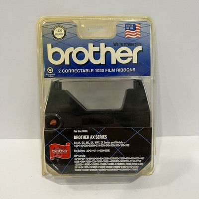 Brother Typewriter 2 pc AX Series 1230 Black Ink Correctable 1030 Film ...