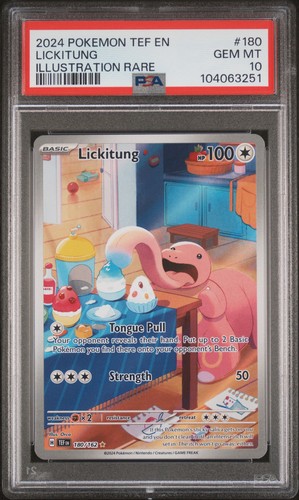 2024 POKEMON TEF EN-TEMPORAL FORCES ILLUSTRATION RARE #180 LICKITUNG ...