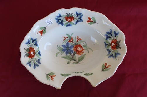Beau plat a barbe en faience AUVILLAR fin XVIIIe / Début XIXe | eBay