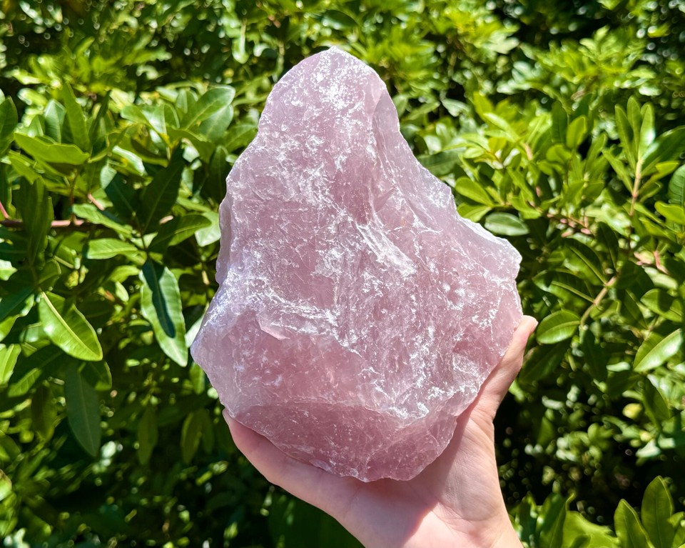 JUMBO Rose Quartz Natural Raw Crystals - Choose Size Huge Chunks (Love ...