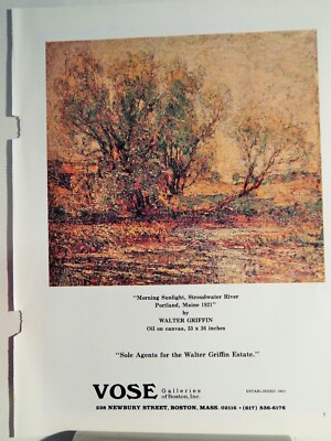 WALTER GRIFFIN ART PIECE VTG ORIG 1975 ADVERTISEMENT | eBay