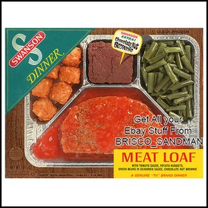 Fridge Fun Refrigerator Magnet SWANSON TV DINNER: MEATLOAF DINNER Retro ...