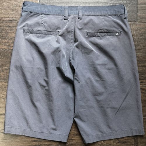 Travis Mathew Shorts Mens 32 Gray Beck Golf Performance Stretch Quick ...