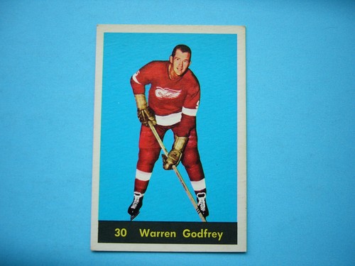 1960/61 PARKHURST NHL HOCKEY CARD #30 WARREN GODFREY EX/NM SHARP!! 60/ ...