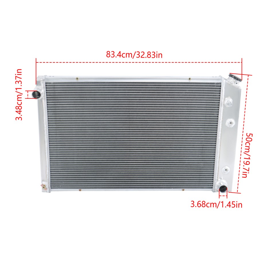 4 ROW Aluminum Radiator For 1973-1991 Chevy GMC Blazer 4.1L 5.0L 5.7L 6 ...